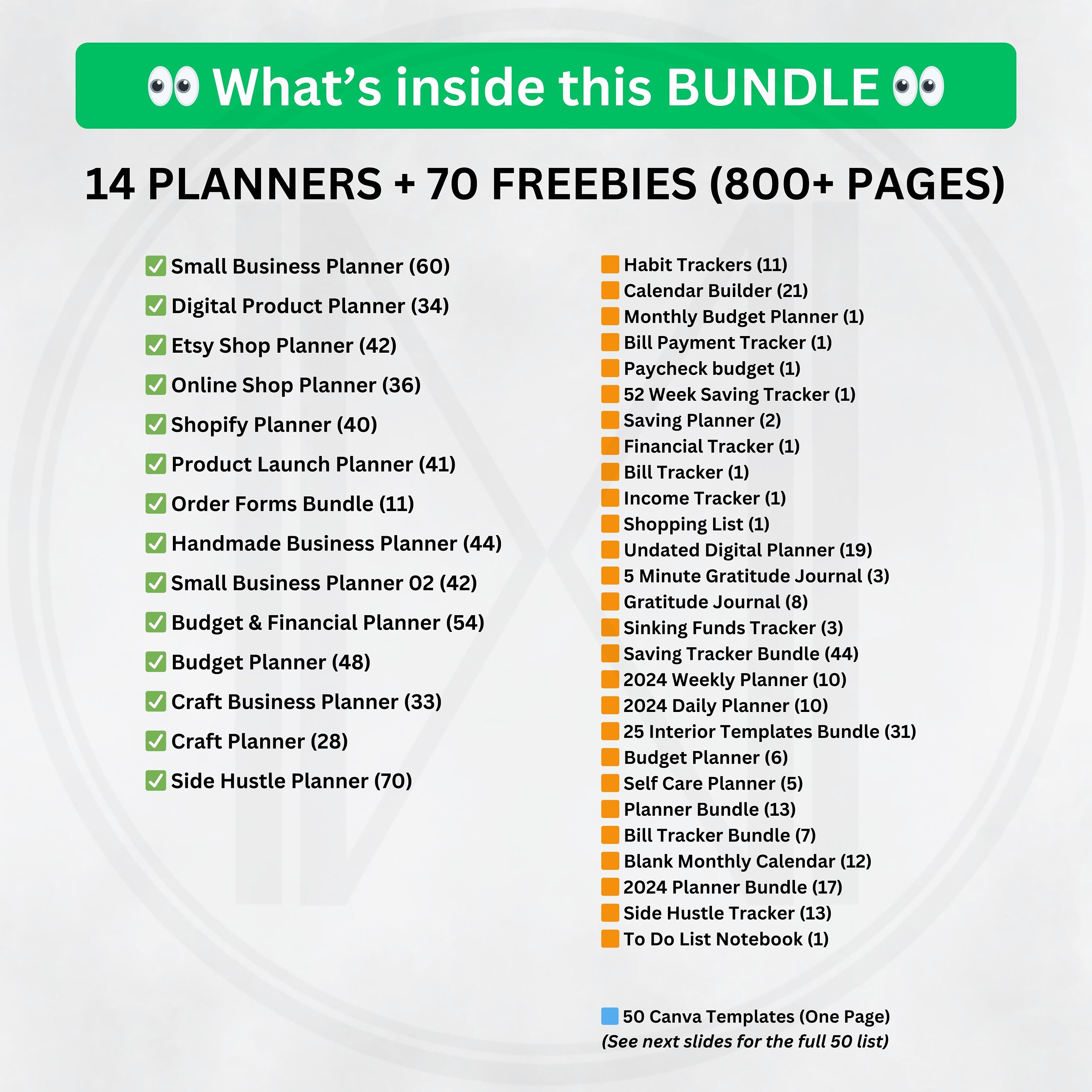 Business Plan Templates Bundle Printable Small Business - Etsy