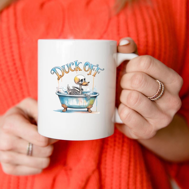 Duck off PNG, Funny Rubber Duck Clipart, Sassy Cute Duck, Sublimation ...