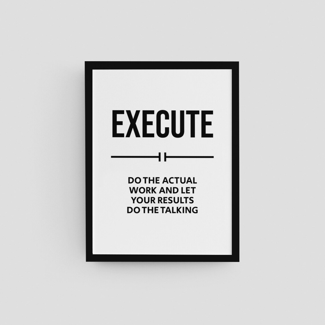 Execute Definition Execute Definition Print Execute Wall | Etsy