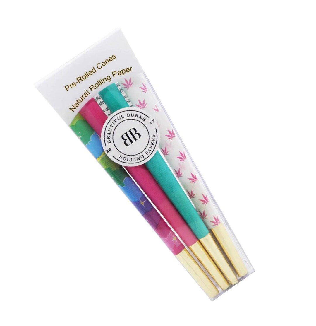8 Pre-rolled Cones | Gold Tip Cones | Rainbow Cones | Rolling Paper ...
