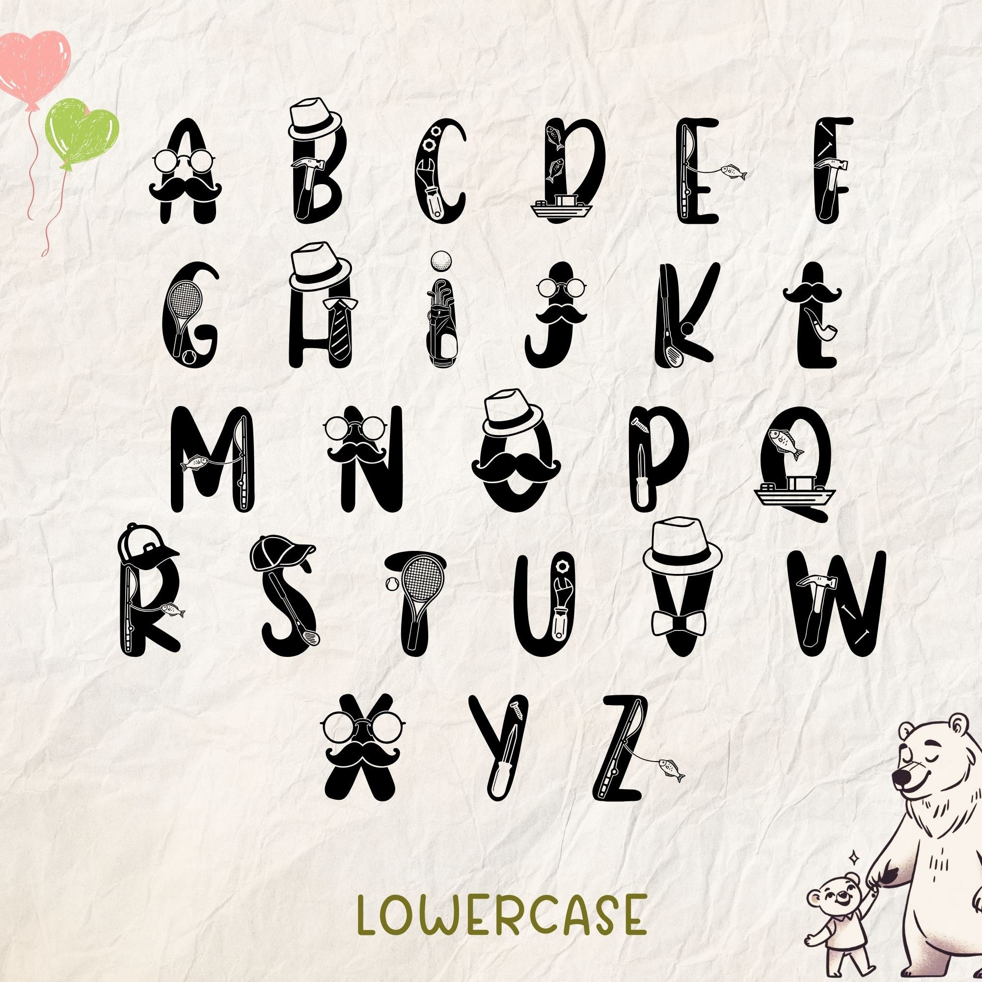 Father Font, SVG Font, Display Fonts, Decorative Fonts, Font for Cricut ...