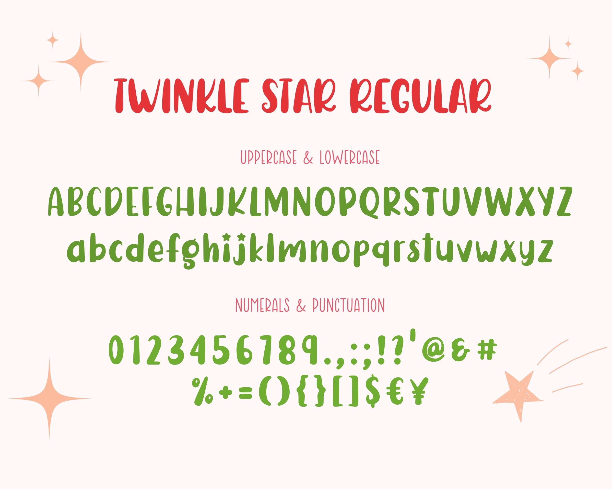Handwritten Font Trio Bubble Fonts Outline Fonts Cute - Etsy