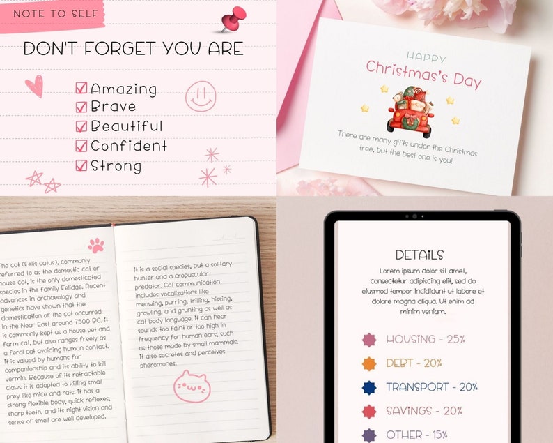 Handwriting Font Bundle, Handwritten Font, Goodnote Font, Digital Planner Font, Taking Note Font ...