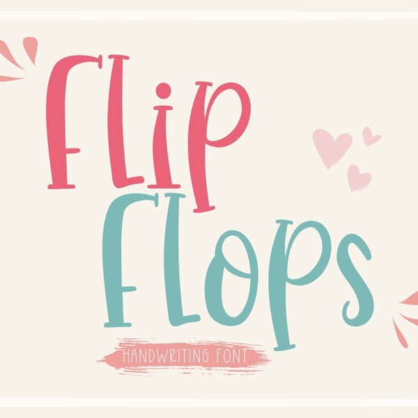 Handwriting Flip Font - Etsy