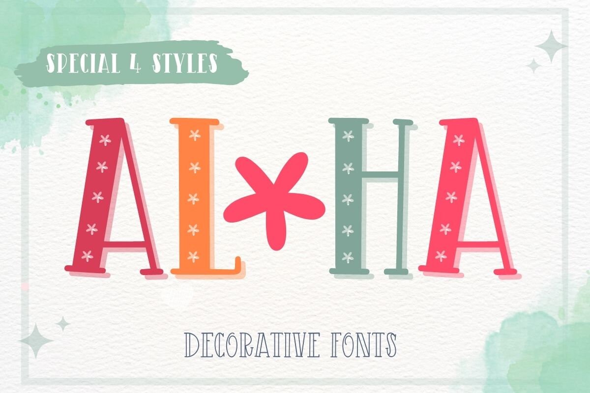 Aloha Font Flower Font Handwriting Font Canva Font Summer - Etsy