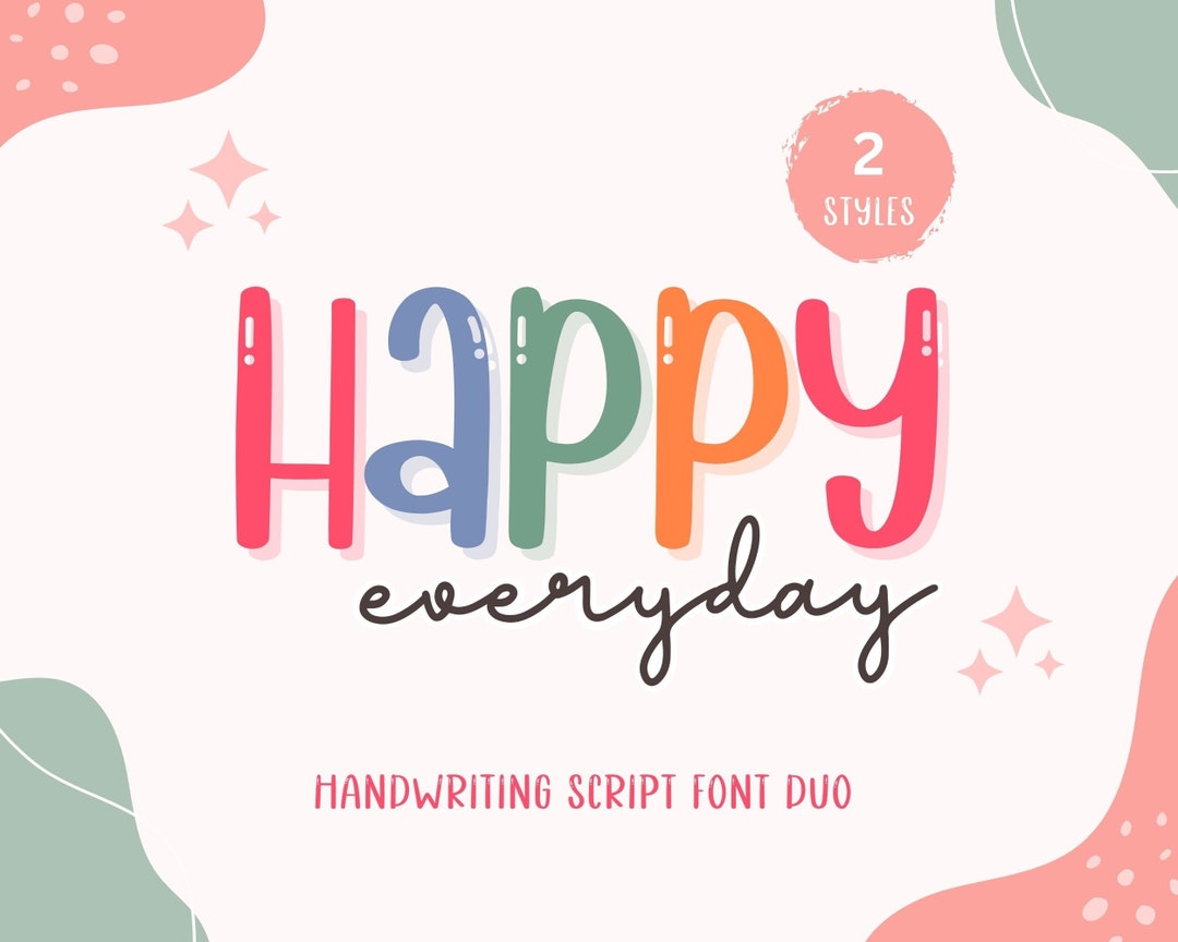 Handwritten Script Fonts Duo, Handwriting Fonts Duo, Goodnotes Fonts ...
