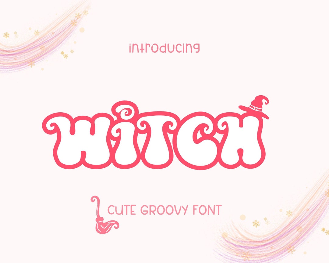 Retro Fonts Cute Groovy Fonts Halloween Fonts Cricut Fonts - Etsy