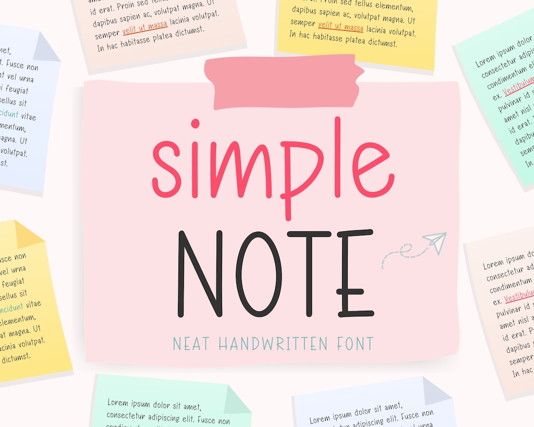 Neat Handwritten Font, Handwriting Font Goodnotes, Digital Planner Font ...