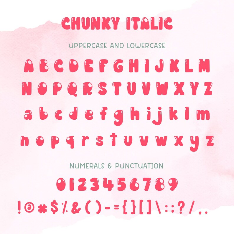 Chunky Font, Cute Handwriting Font, Bubble Font, Display Font, Cricut ...