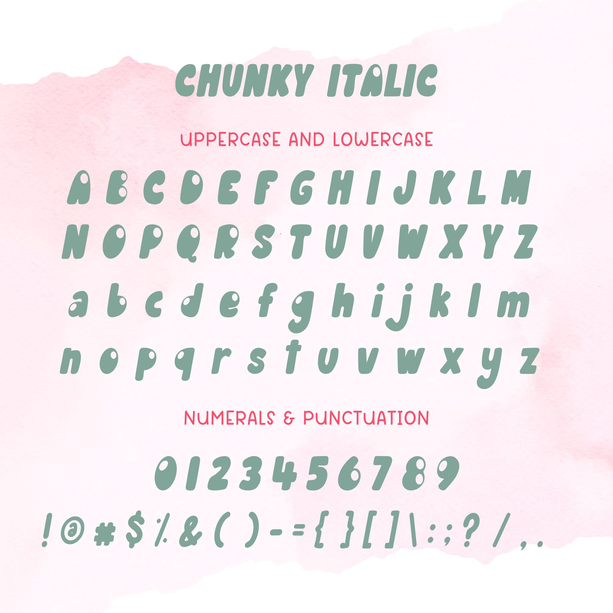 Chunky Font, Cute Handwriting Font, Bubble Font, Display Font, Cricut ...
