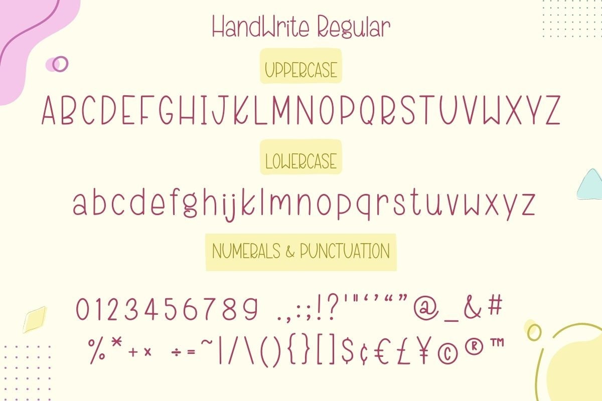Handwrite Font Handwriting Font OTF Font TTF Font Canva - Etsy Australia