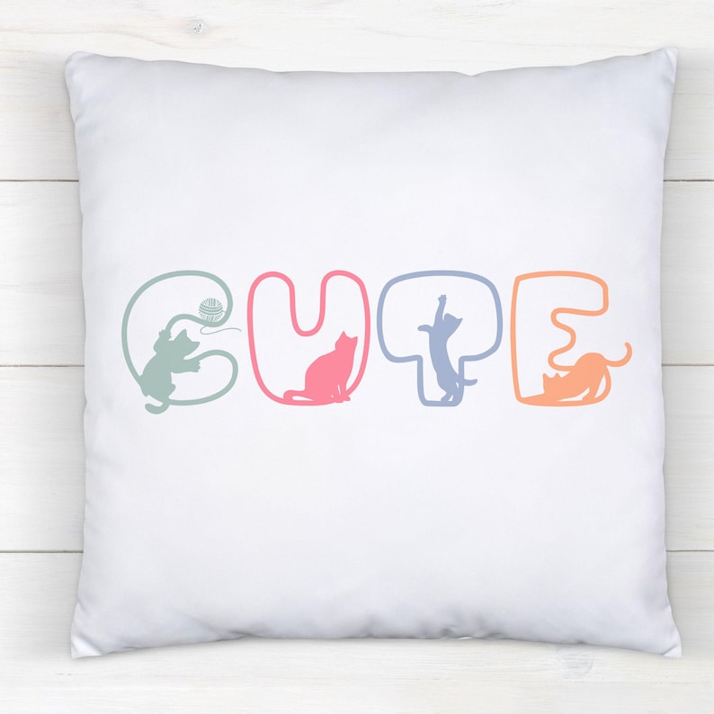 Cat Club Alphabet SVG, Cat Font for Cricut, Cute Kitty Letters, Animal ...