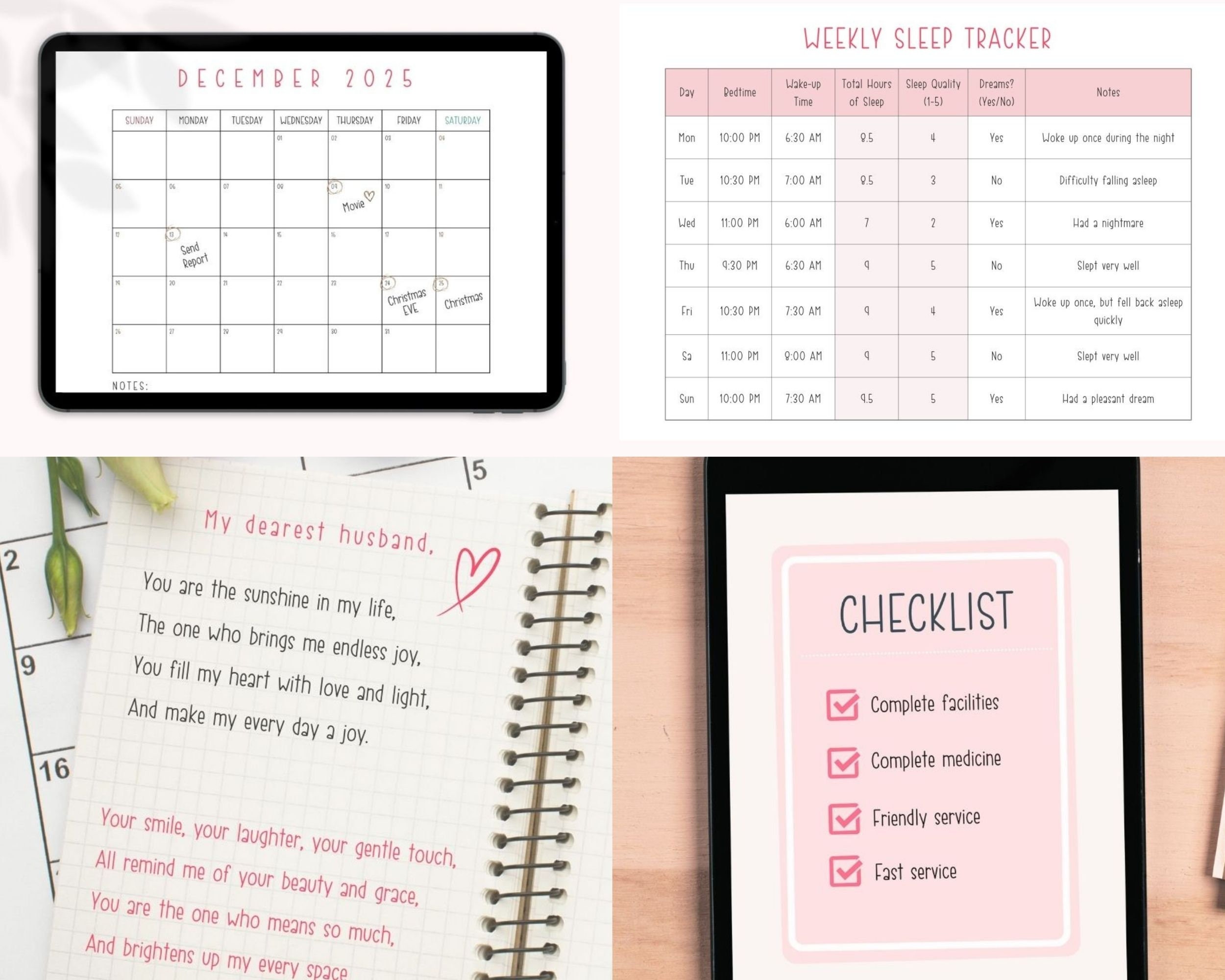 Handwriting Font Bundle, Handwritten Font, Goodnote Font, Digital Planner Font, Taking Note Font ...