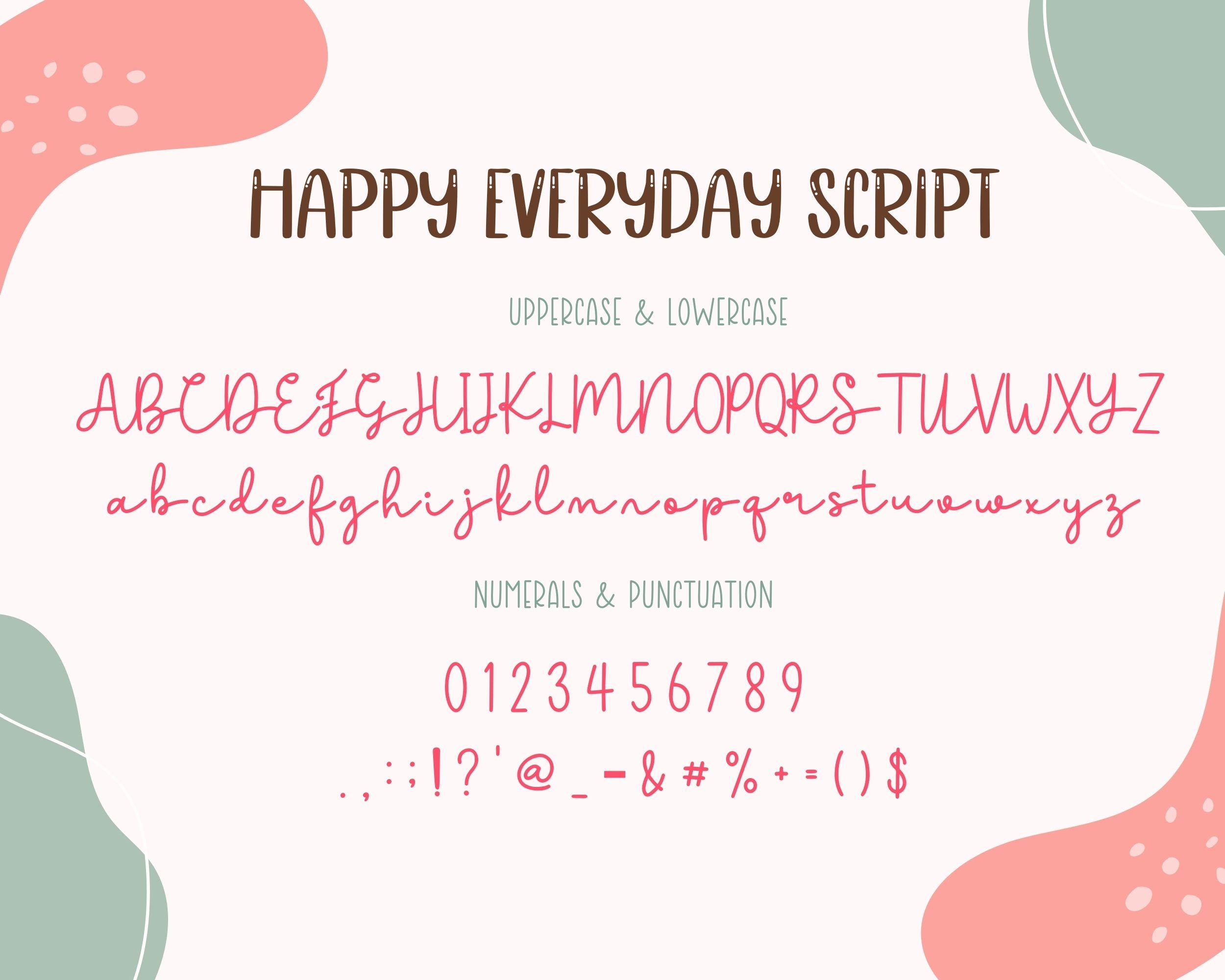 Handwritten Script Fonts Duo Handwriting Fonts Duo Goodnotes - Etsy