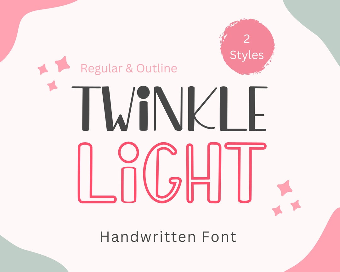 Neat Handwritten Fonts Duo Christmas Fonts Planner Fonts - Etsy