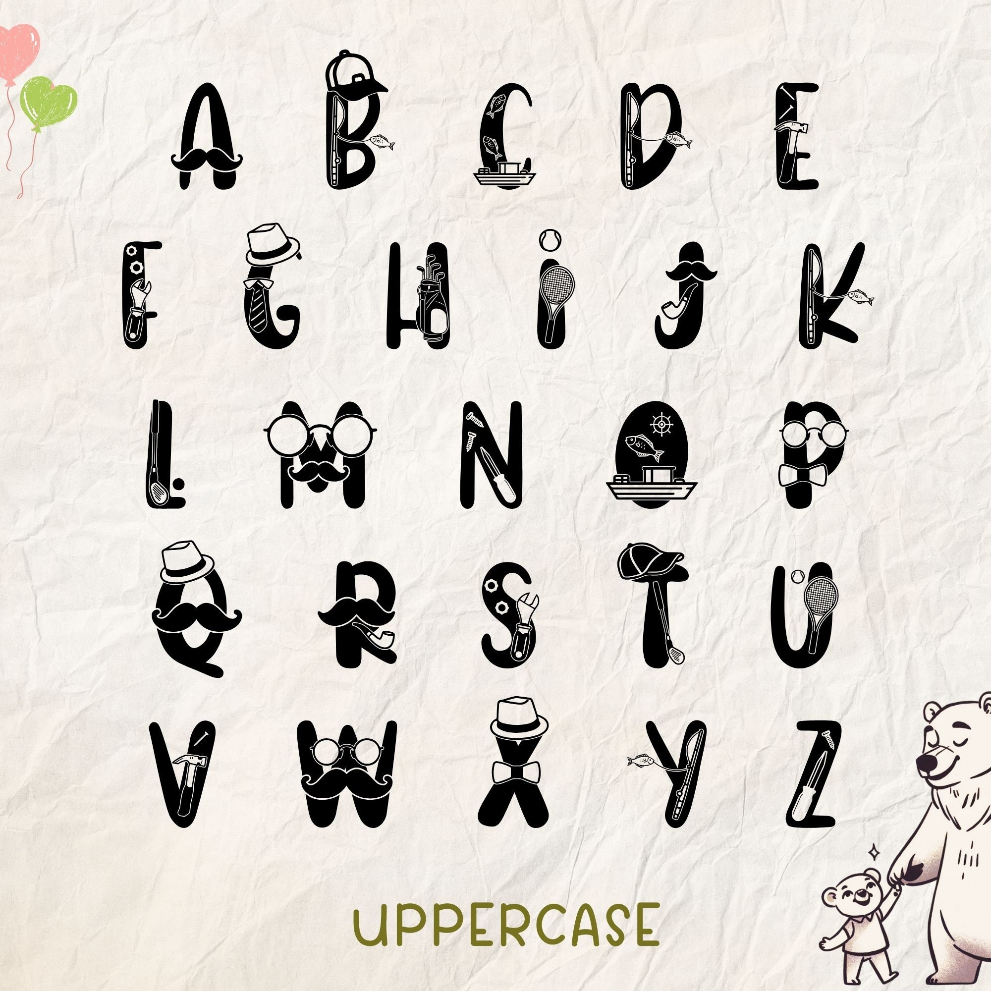 Father Font, SVG Font, Display Fonts, Decorative Fonts, Font for Cricut ...