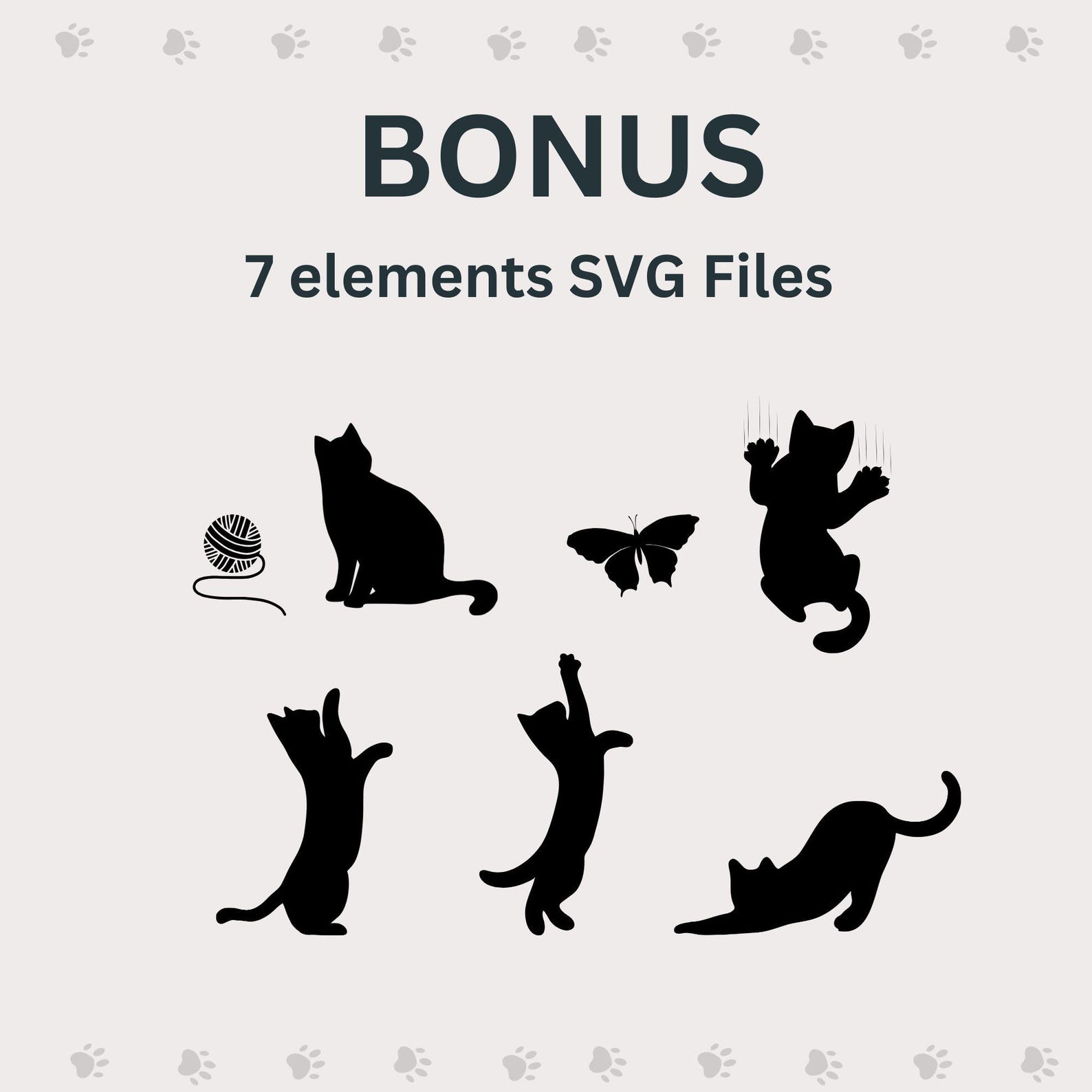 Cat Club Alphabet SVG, Kitty Font for Cricut, Pet Lover Letters ...