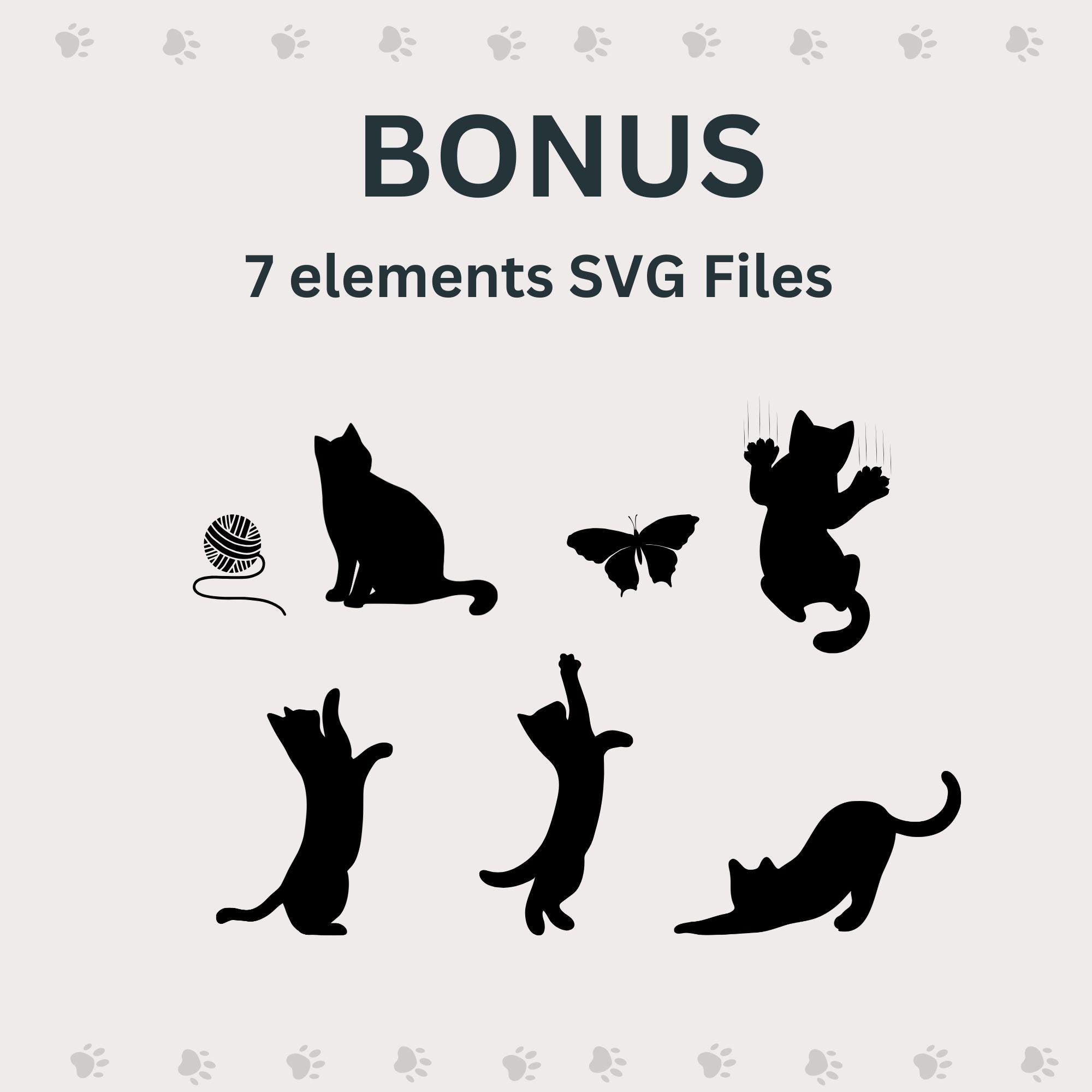 Cat Club Alphabet SVG, Kitty Font for Cricut, Pet Lover Letters ...