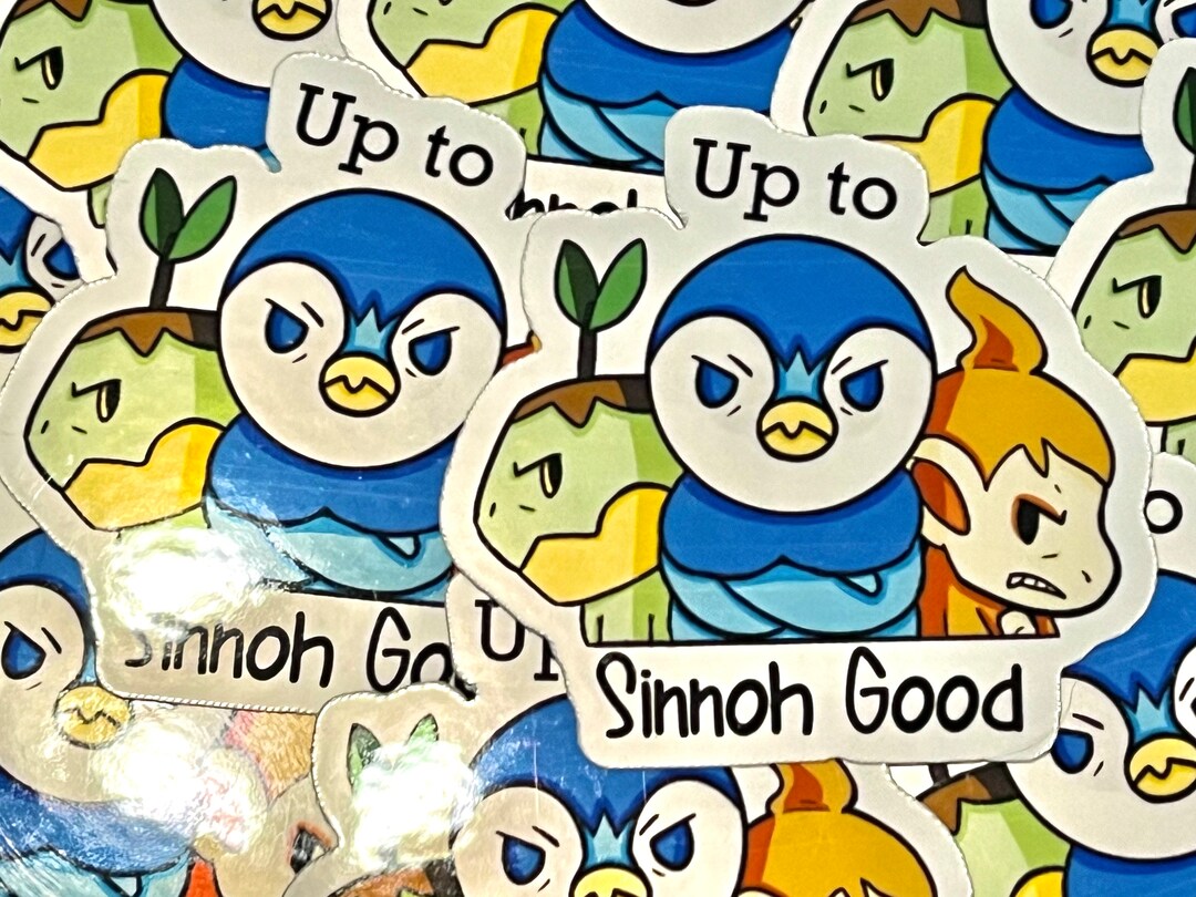 Pokémon up to Sinnoh Good Glossy Sticker - Etsy