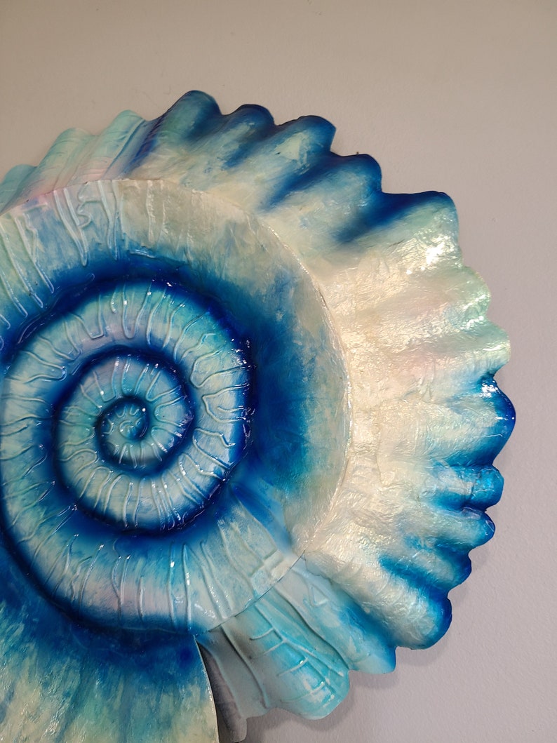 Nautilus Shell Tropical Metal Decor Made Unique With Capiz Shells ...