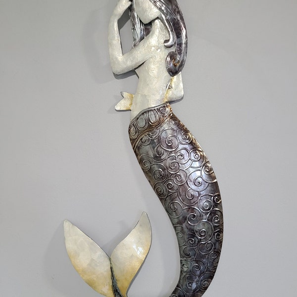 Metal Mermaid Wall Art - Etsy