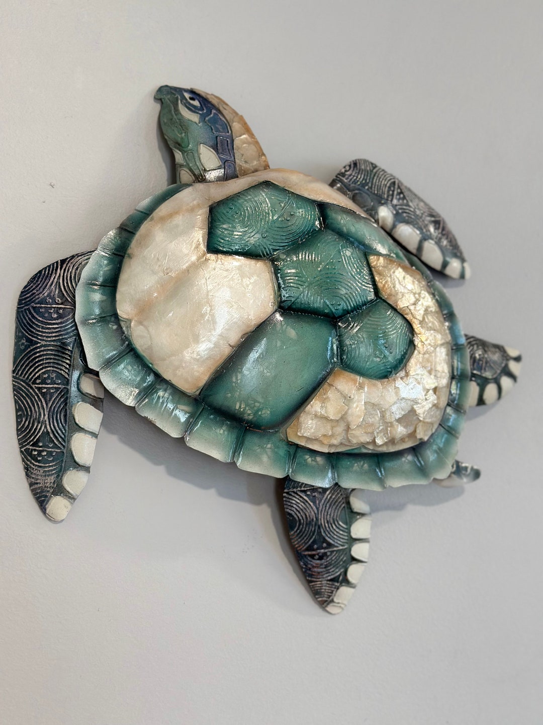 Turtle Metal Wall Art Sea Turtle Tropical Home Decor Made Unique With ...