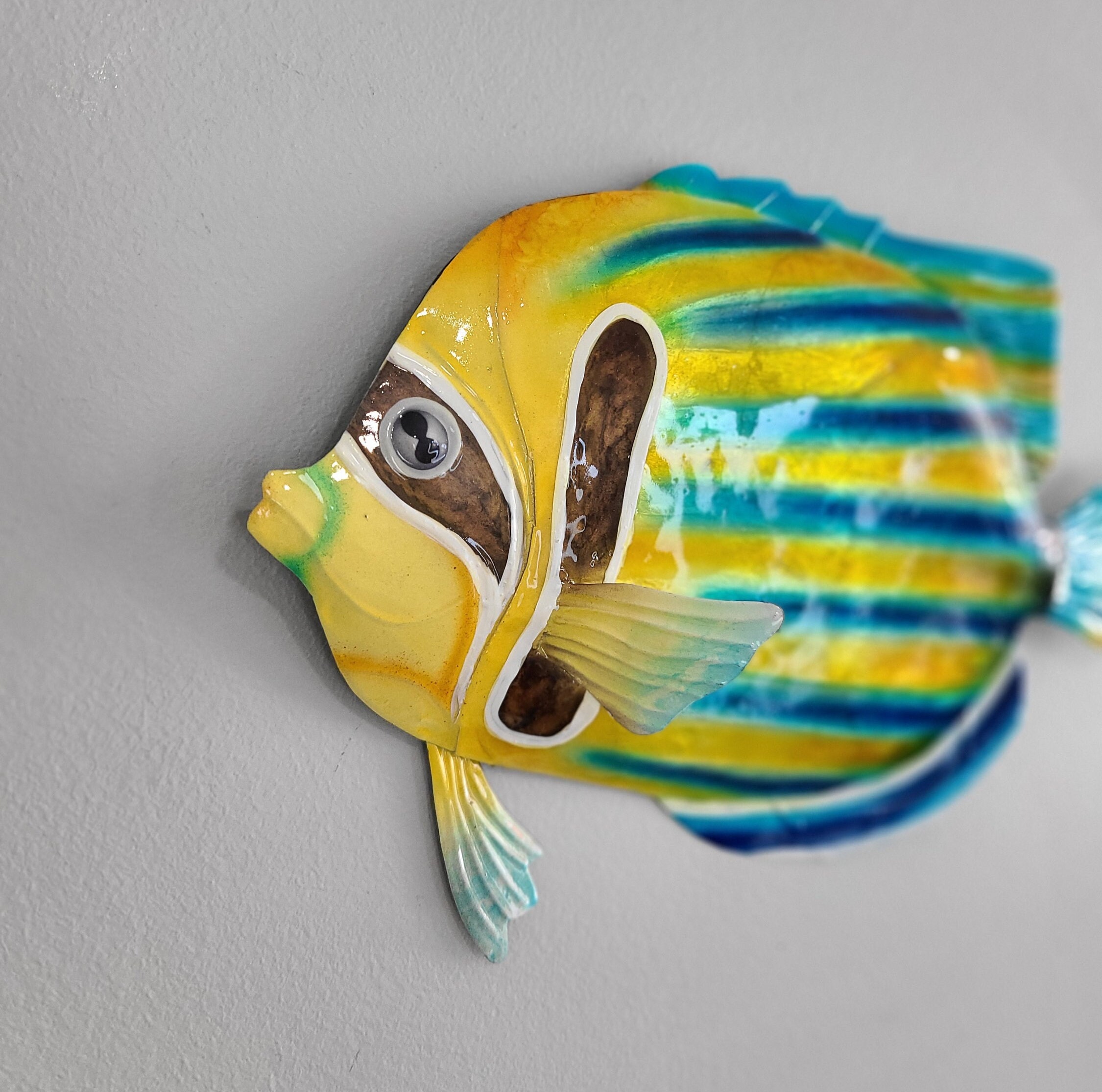 Angelfish Tropical Metal Wall Decor Home Decor Unique Gifts Handmade ...