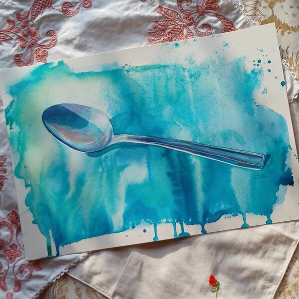 Drippy Watercolor - Etsy