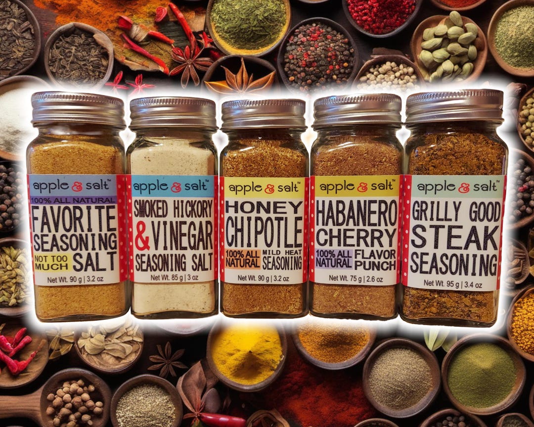 Gourmet Seasoning Salt Set: Seasoning Gift Set, BBQ Grill Mixes ...