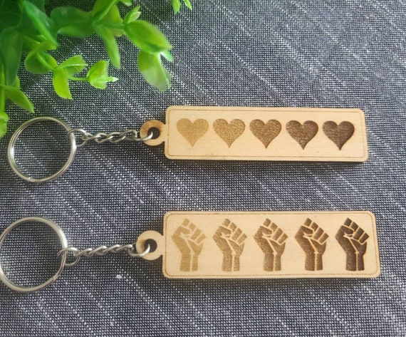 Unity/Black History Month Keychain | Etsy