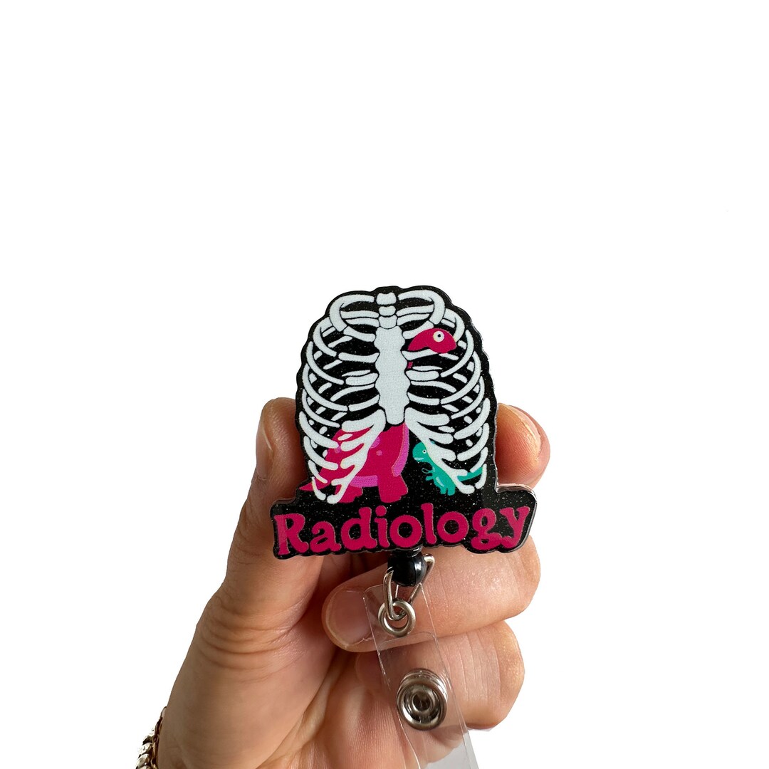 Radiology Badge Reel Retractable, Xray Badge Reel, Anatomy Badge Holder ...
