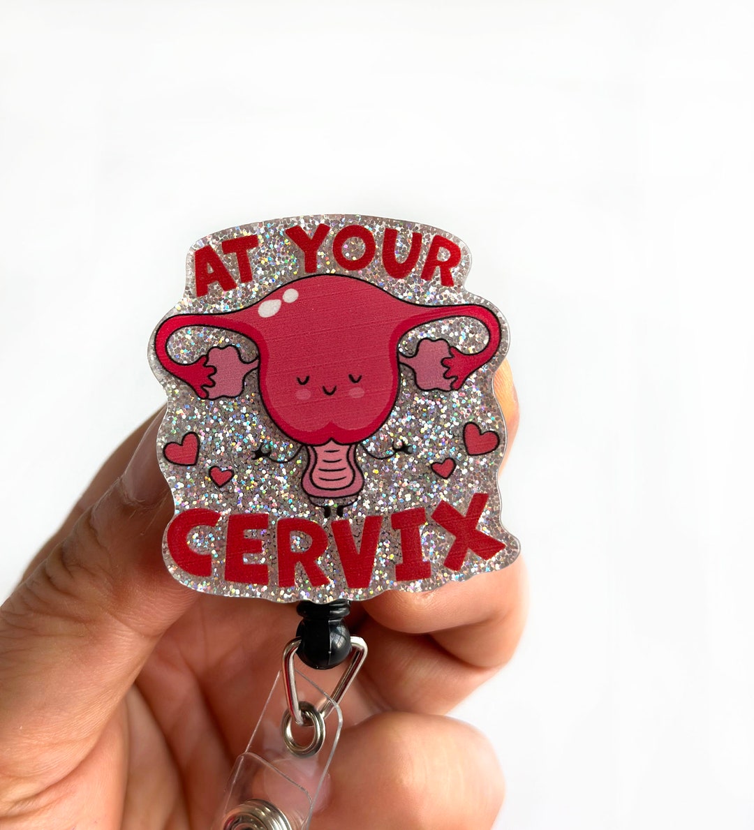 At Your Cervix Badge Reel Retractable, OB GYN Gynecology Badge Reel ...
