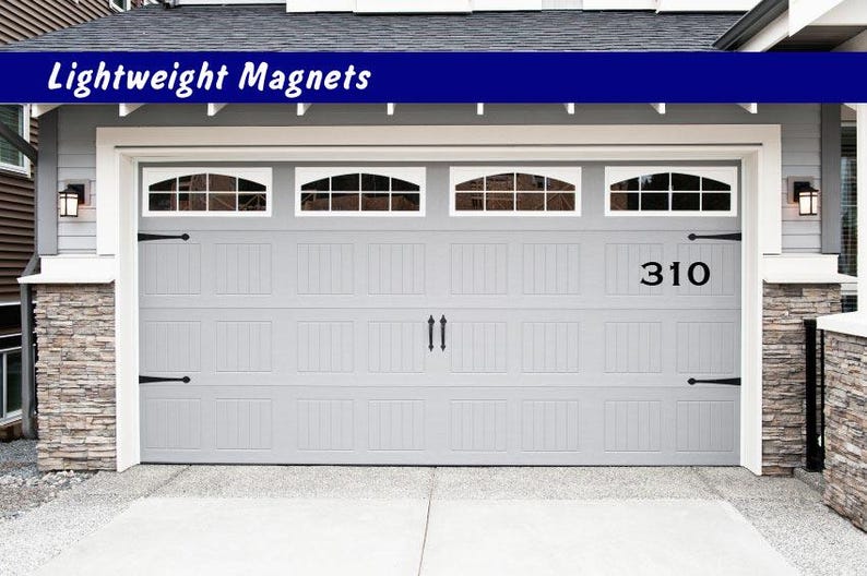 Custom Lightweight Vinyl Magnetic House Numbers: Garage, Door, Mailbox ...