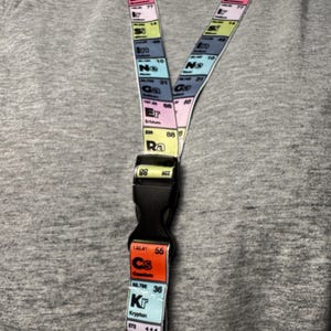 Custom Periodic Table Name Lanyard – Personalized Science Lanyard for ...