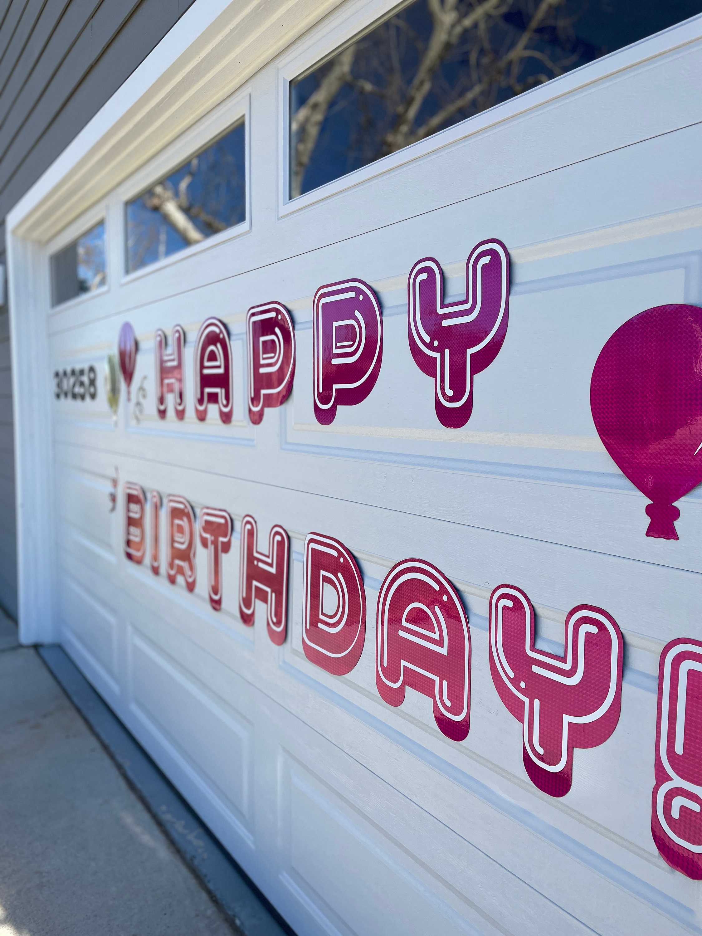 Magnetic Electric Happy Birthday Outdoor Decorations | Holographic ...