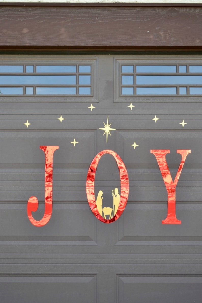 JOY Nativity Garage Door Magnets Peace Sign Outdoor - Etsy