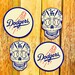Dodgers Flying Ball Magnet Dodger Sugar Skull Magnet Blue - Etsy