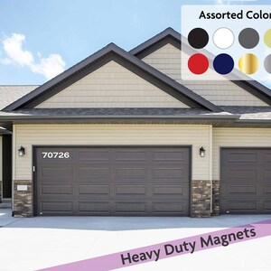 Magnetic House Numbers: Heavy Duty Garage Door Numbers, Weather ...
