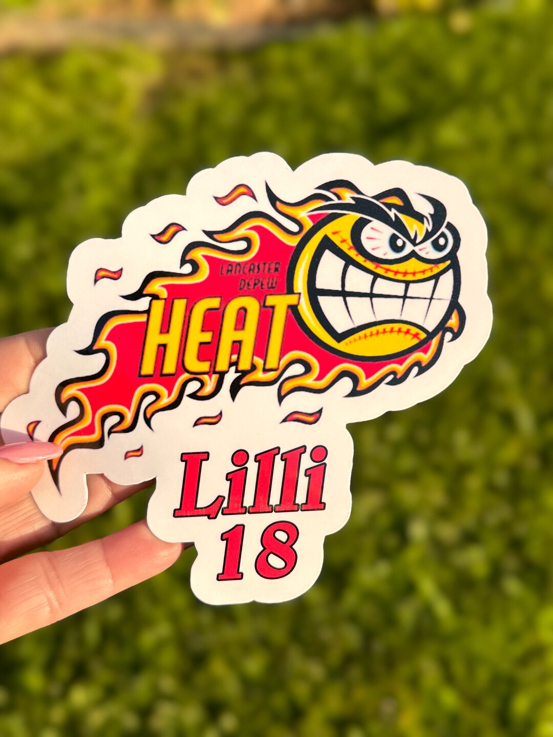 Lancaster Heat Personalized Sticker or Magnet - Etsy