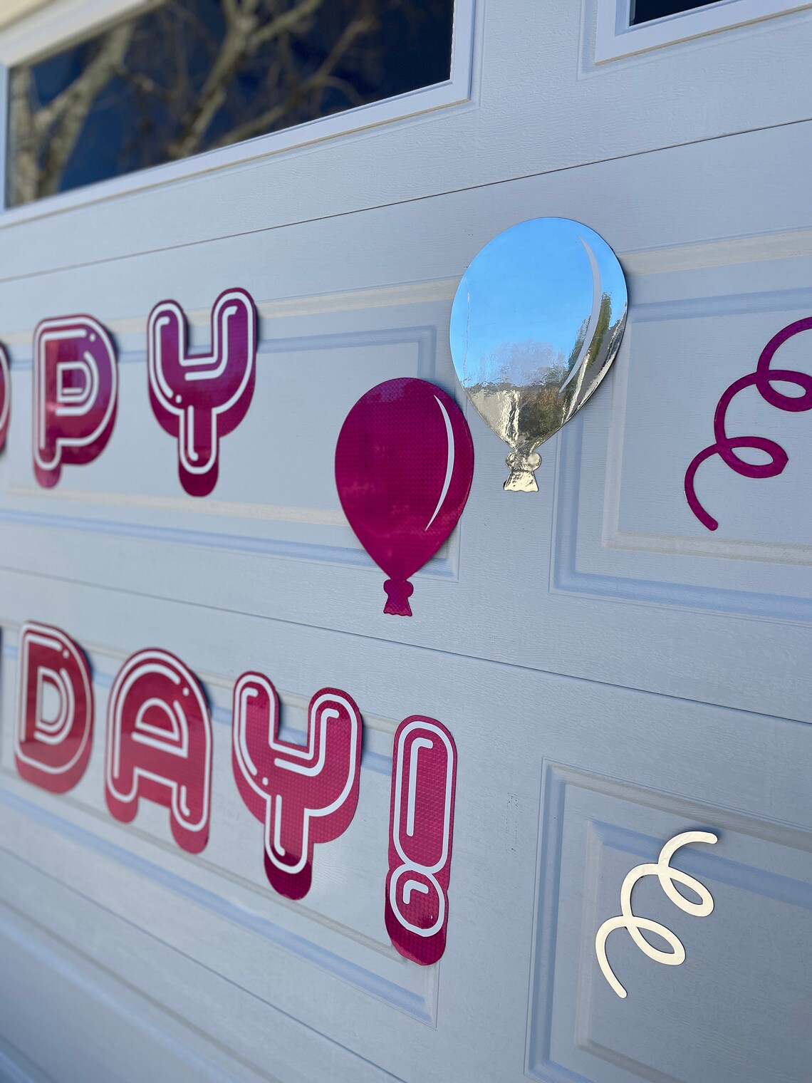 Magnetic Electric Happy Birthday Outdoor Decorations - Etsy