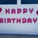 Magnetic Electric Happy Birthday Outdoor Decorations | Holographic ...