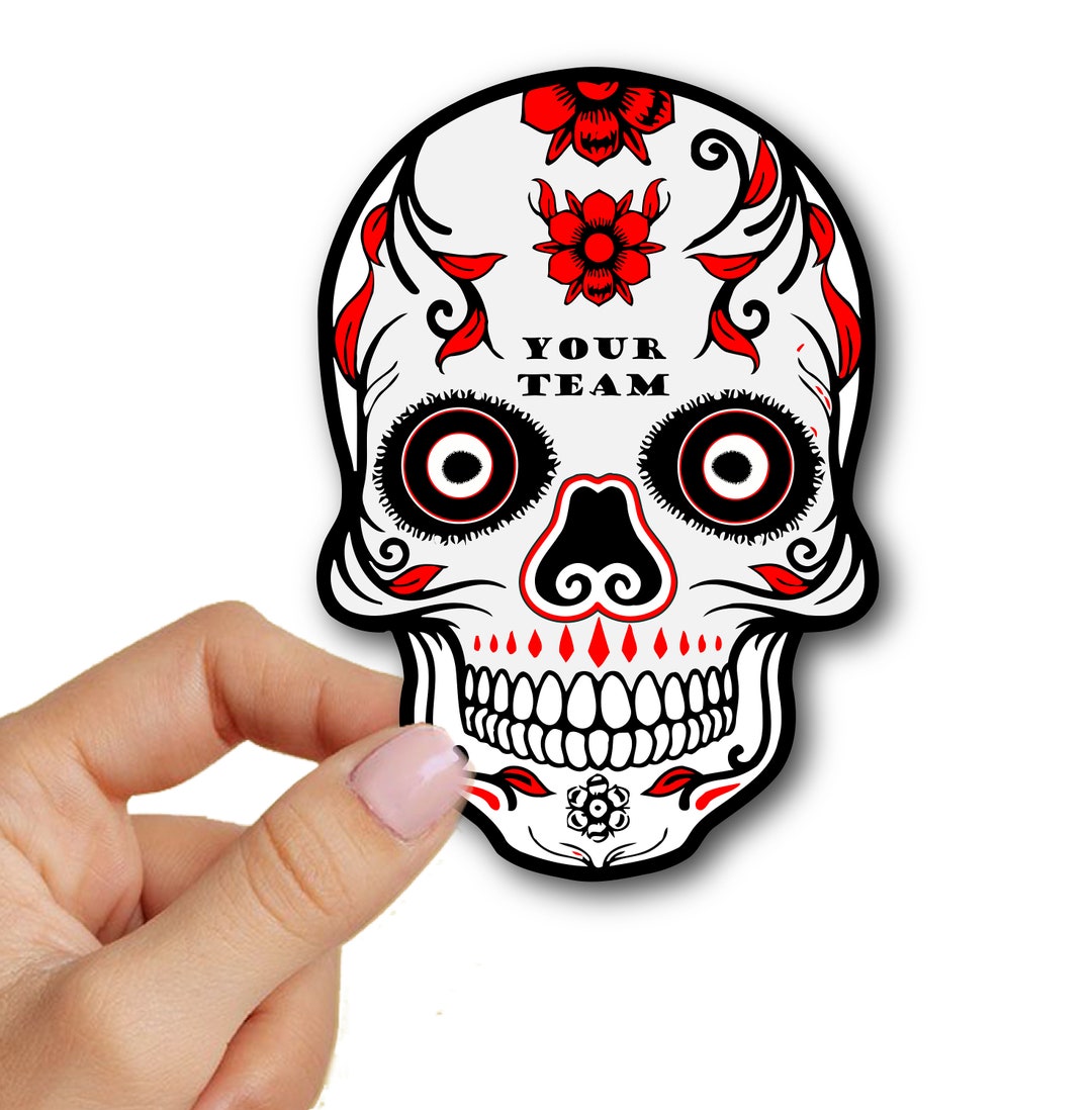 Your Favorite Team Magnet, Sugar Skull Magnet, Baseball Magnet - Etsy