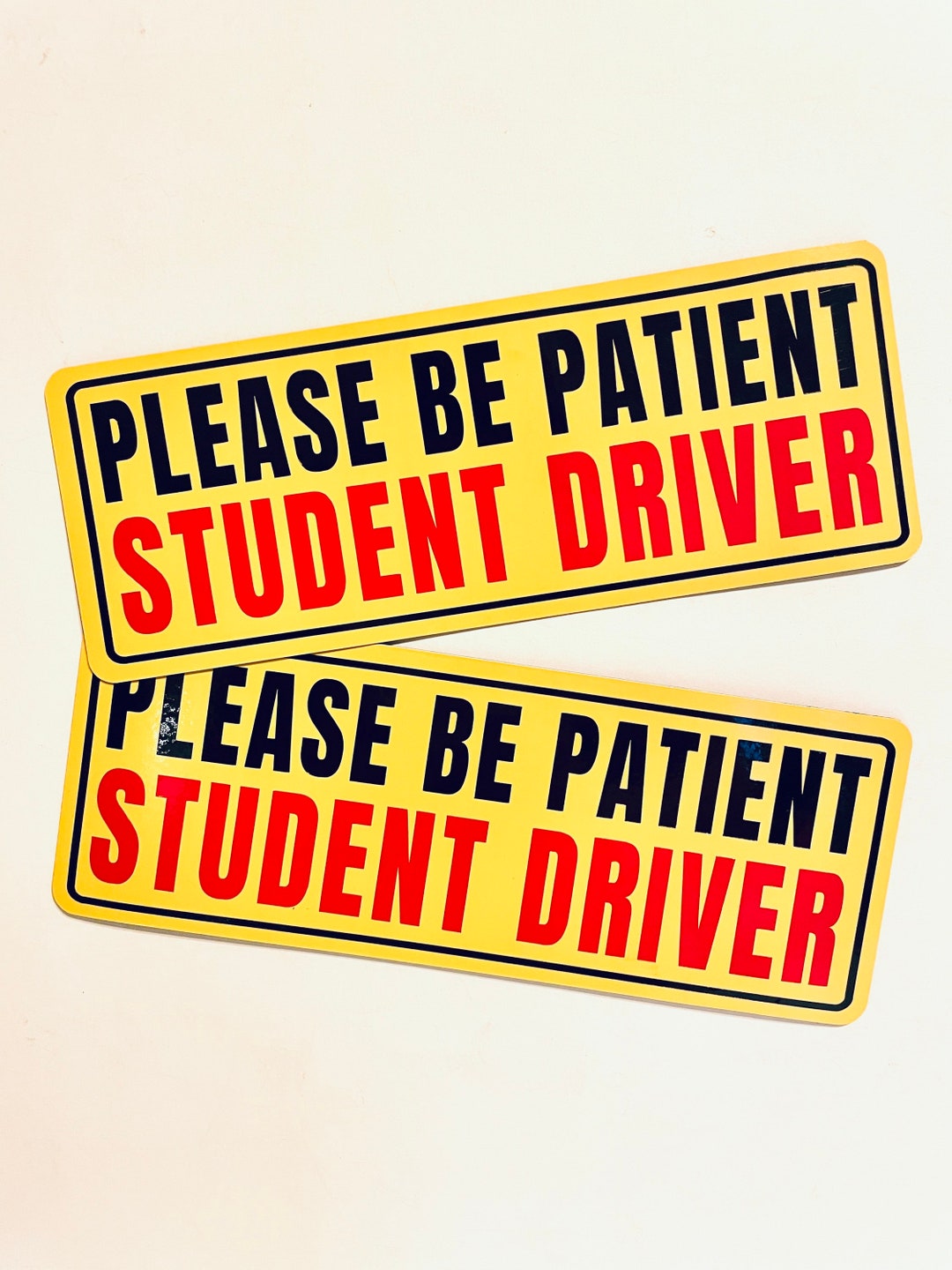 Student Driver Please Be Patient Magnet or Decal – New Driver Safety ...