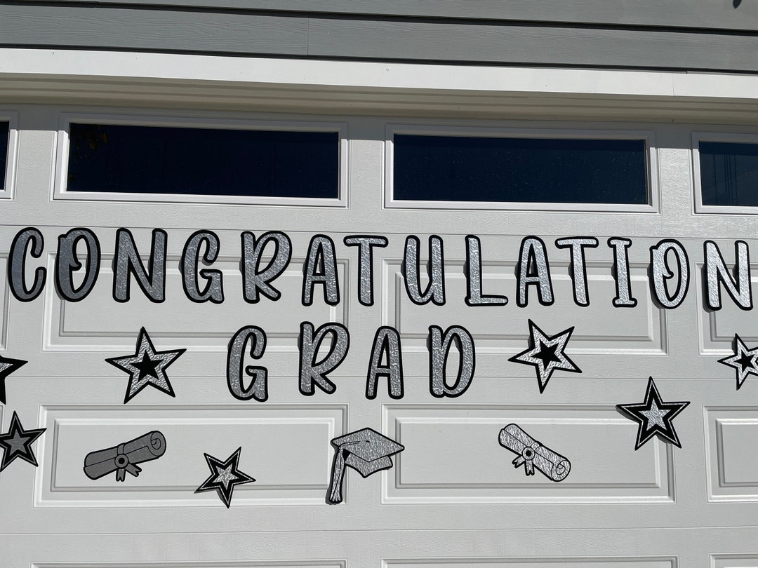 Congratulations Grad Reusable Sign Graduation Decorations - Etsy