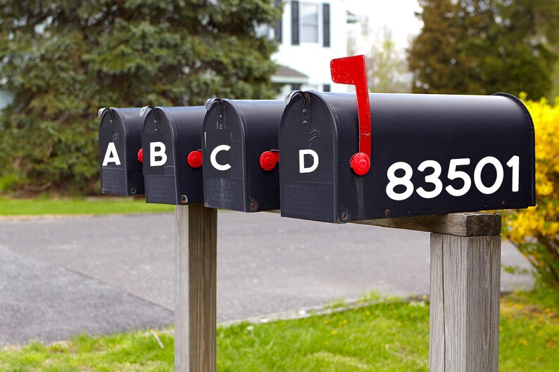 Mailbox 4" Magnetic Numbers: Personalized Home Address Sign - Etsy
