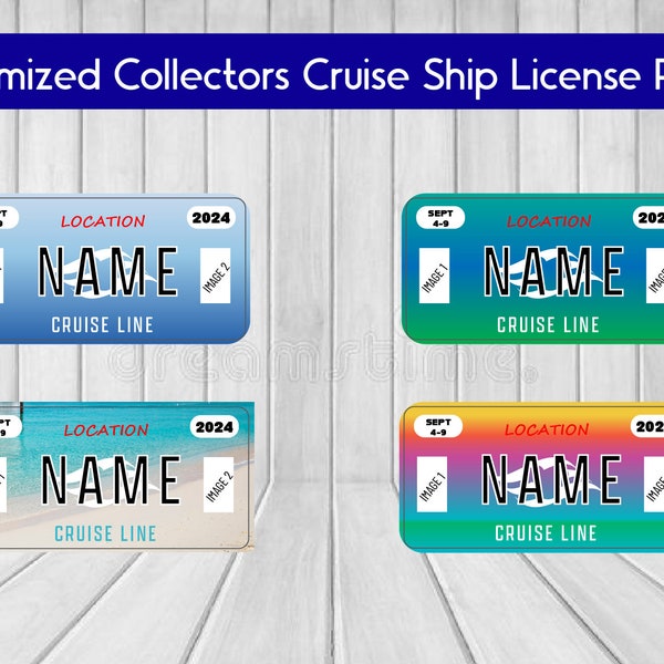 Cruising Ship License Plate - Etsy