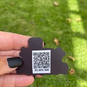 Business Logo Card Magnets, Customer Fridge Magnets, QR Code Magnets - Etsy