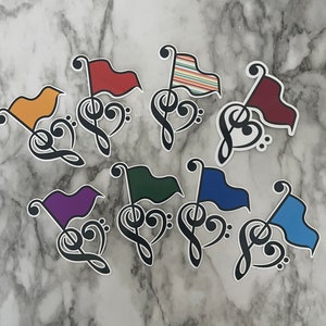 Color Guard Marching Band Sticker, School Colors Marching Band Stickers ...