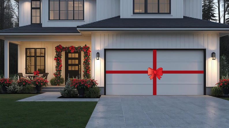 Giant Magnetic Bow & Ribbon Set - Perfect for Garage Doors, Lockers ...