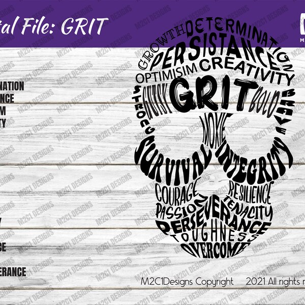Grit Svg - Etsy